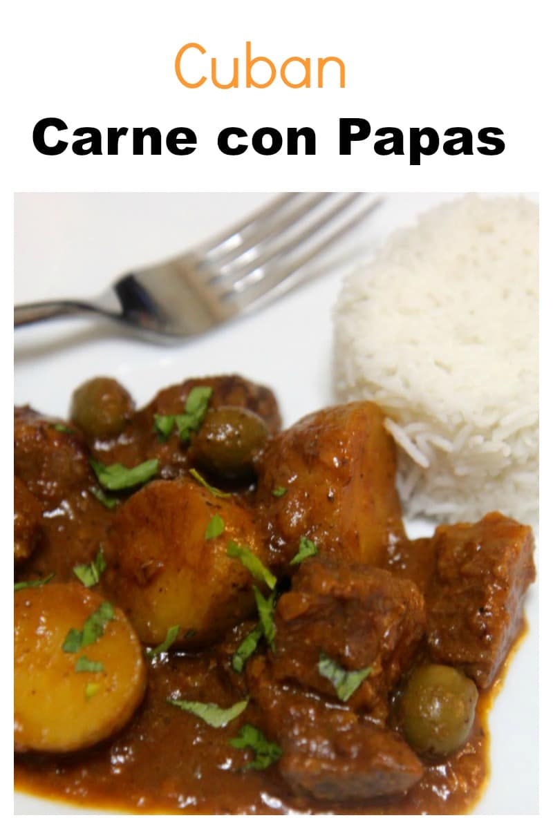 Cuban Carne con Papas (video) - Cooked by Julie