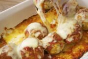 Cheesy Chicken Meatballs Recipe