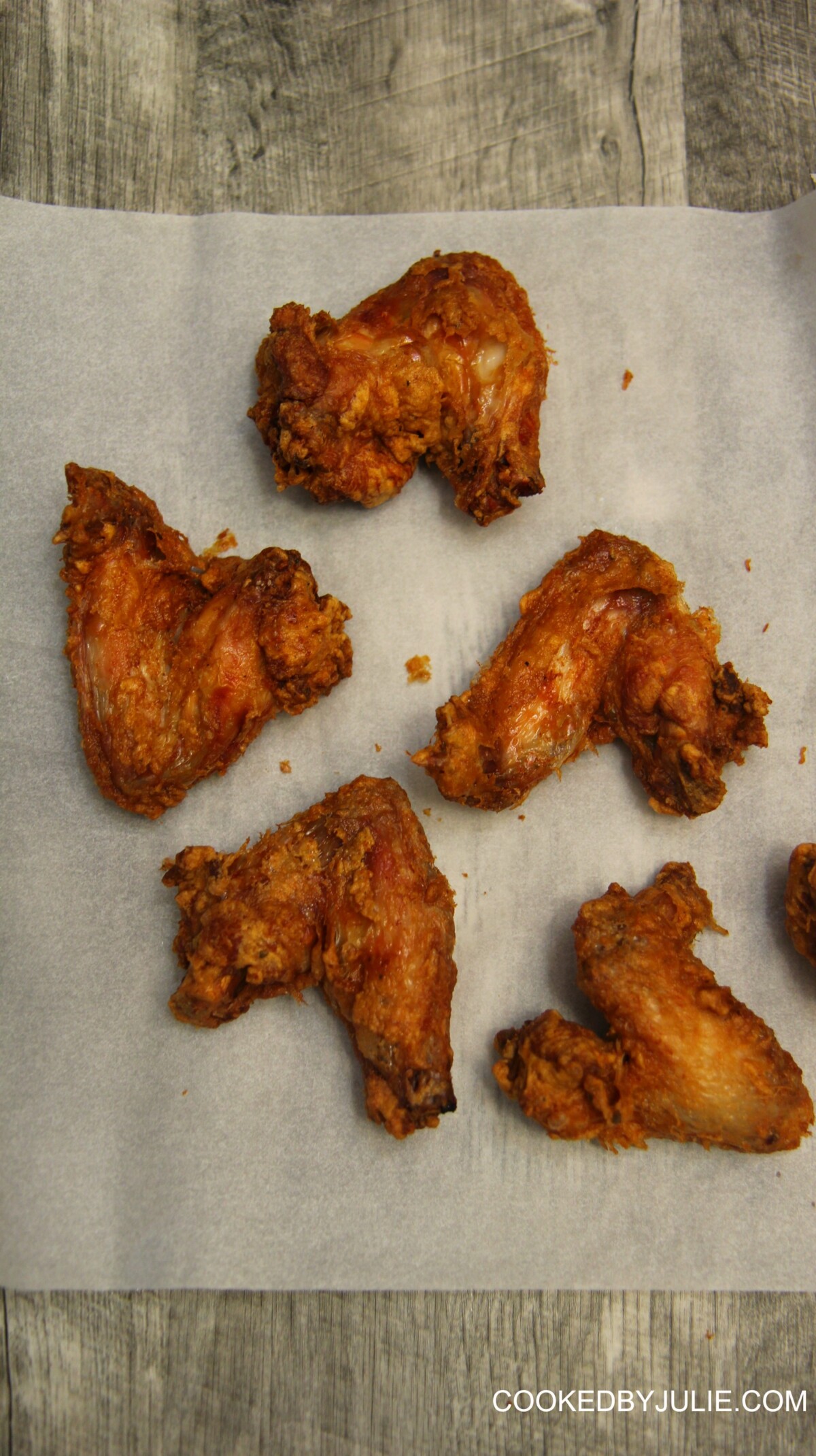 Crispy Chicken Wings Recipe (Video) Cooked by Julie