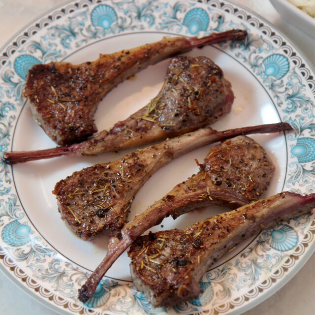 Garlic Rosemary Lamb Chops (Video) - Cooked by Julie