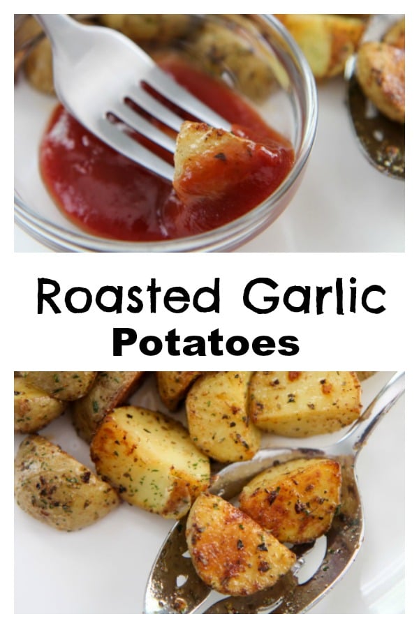 Roasted Garlic Potatoes - Cooked by Julie