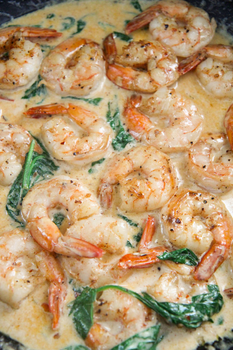 Easy Creamy Garlic Butter Shrimp - Cooked by Julie