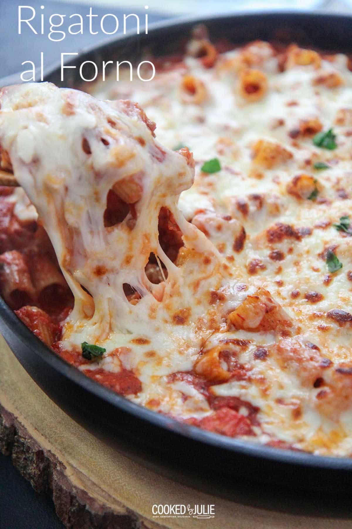 Rigatoni al Forno Recipe (Video) - Cooked by Julie