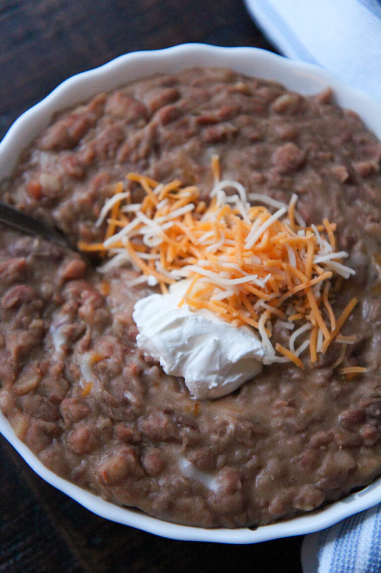 Instant Pot Refried Beans - Cooked by Julie