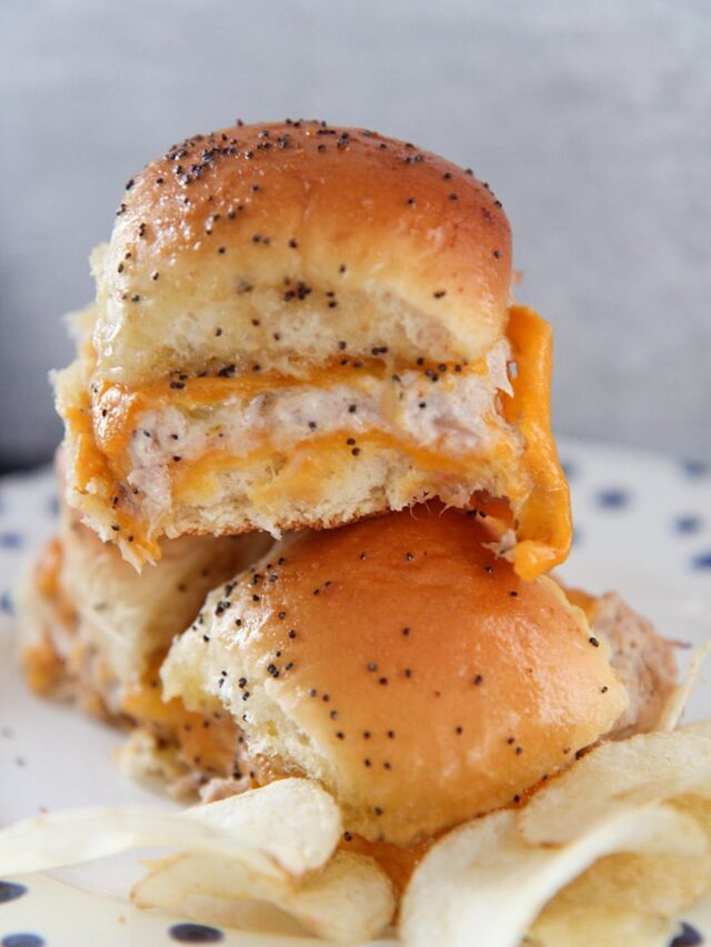 Tuna Melt Sliders - Cooked by Julie