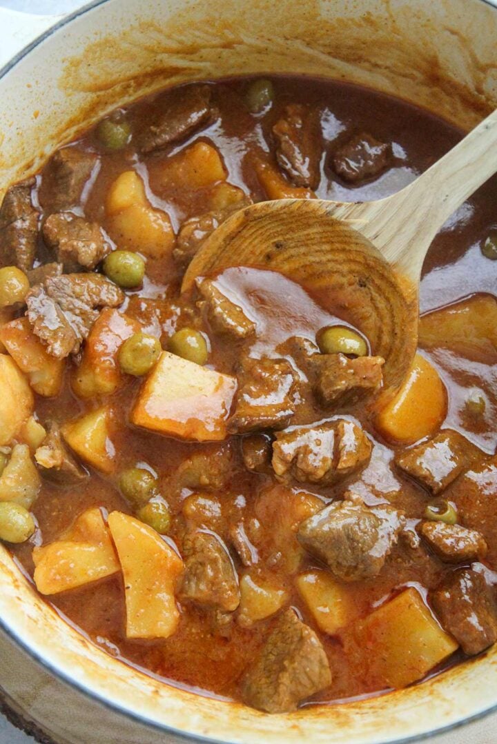 Carne Guisada (Latin Beef Stew) Video - Cooked by Julie