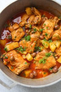 Pollo Guisado (Chicken Stew) + Video - Cooked by Julie