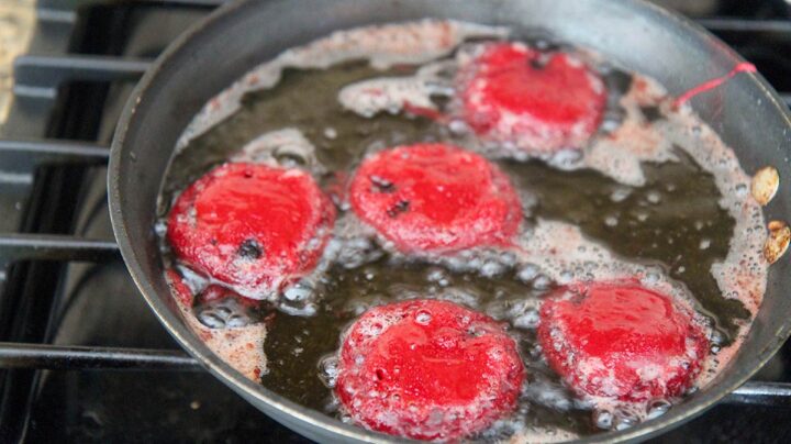 Red Velvet Fried Oreos (Video) - Cooked by Julie