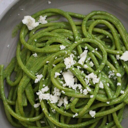 Tallarines Verdes (Peruvian Green Pasta) VIDEO - Cooked by Julie