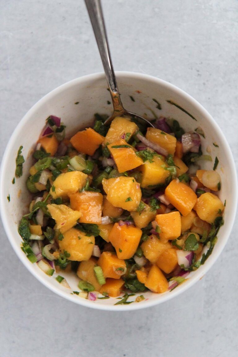 Chilean Sea Bass with Mango Salsa - Cooked by Julie