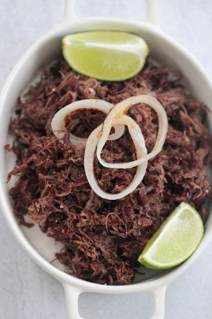 Vaca Frita (Crispy Shredded Beef) - Cooked by Julie