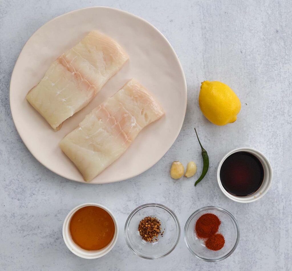 Baked Spicy Honey Halibut - Cooked by Julie