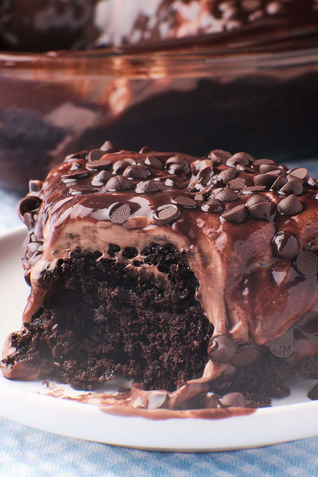 Chocolate Poke Cake (Super Moist) - Cooked by Julie