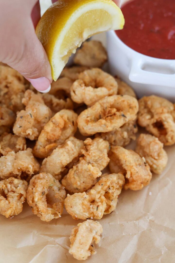 Fried Calamari Recipe (Super Crispy) - Cooked by Julie