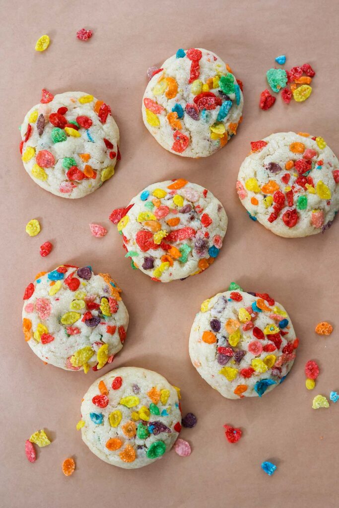 Fruity Pebbles Cookies(from scratch) - Cooked by Julie