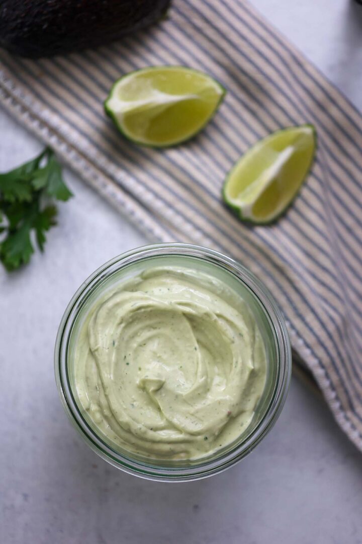 Avocado Crema (Super Creamy) - Cooked by Julie