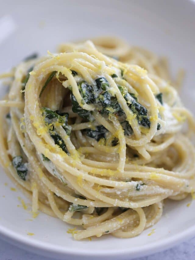 Lemon Ricotta Pasta Story - Cooked by Julie