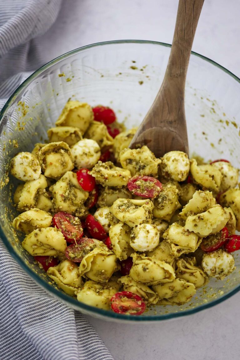 Pesto Tortellini Salad(Just 4 ingredients) - Cooked by Julie