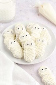 Nutter Butter Mummies (Halloween Cookies) - Cooked by Julie