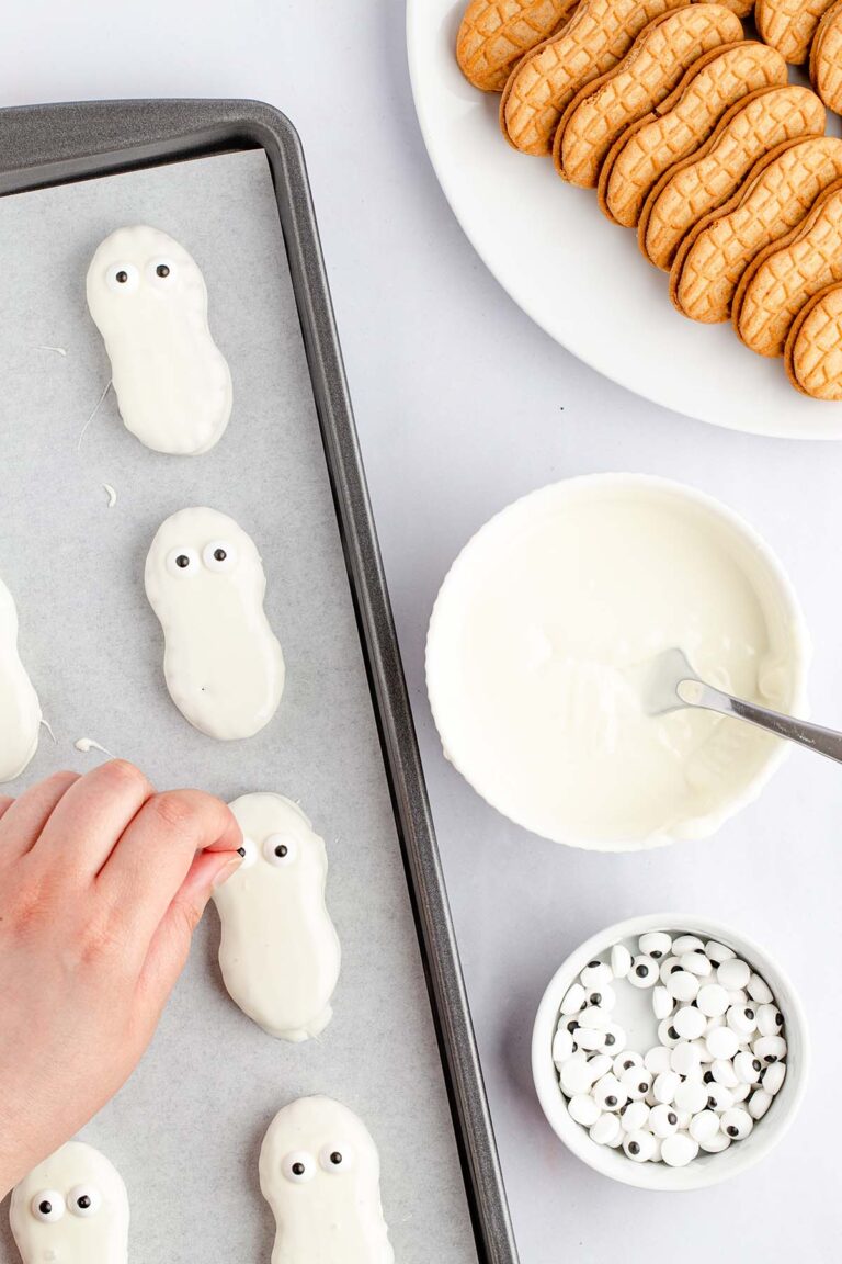 Nutter Butter Mummies (Halloween Cookies) - Cooked by Julie
