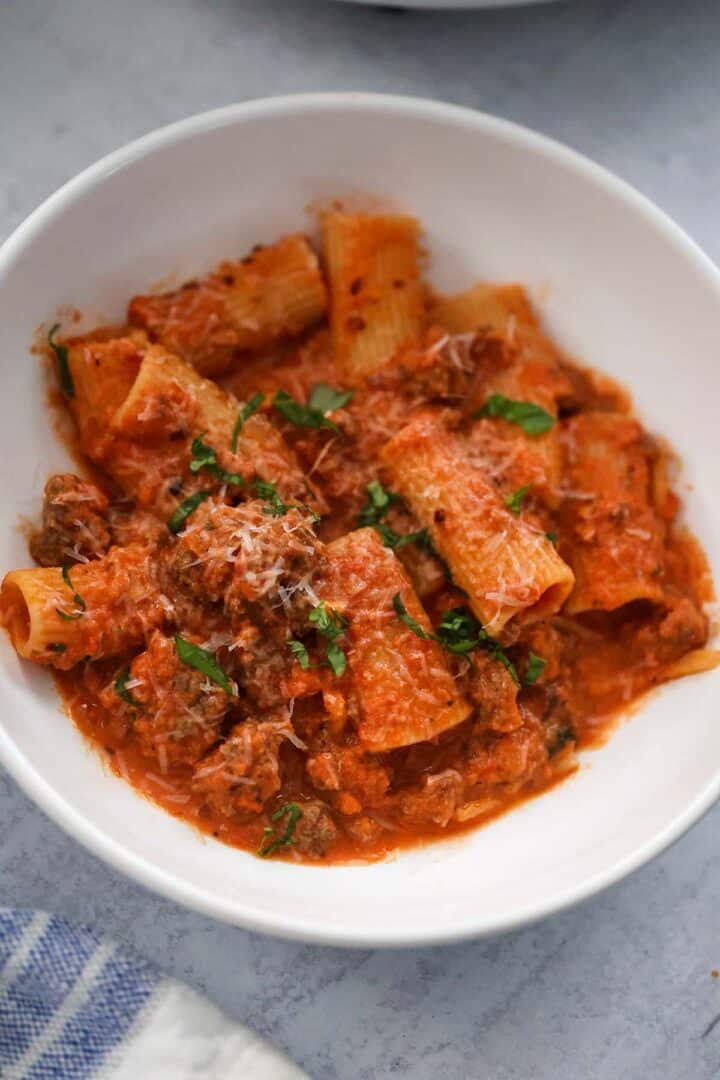 Rigatoni (Super Creamy) - Cooked by Julie