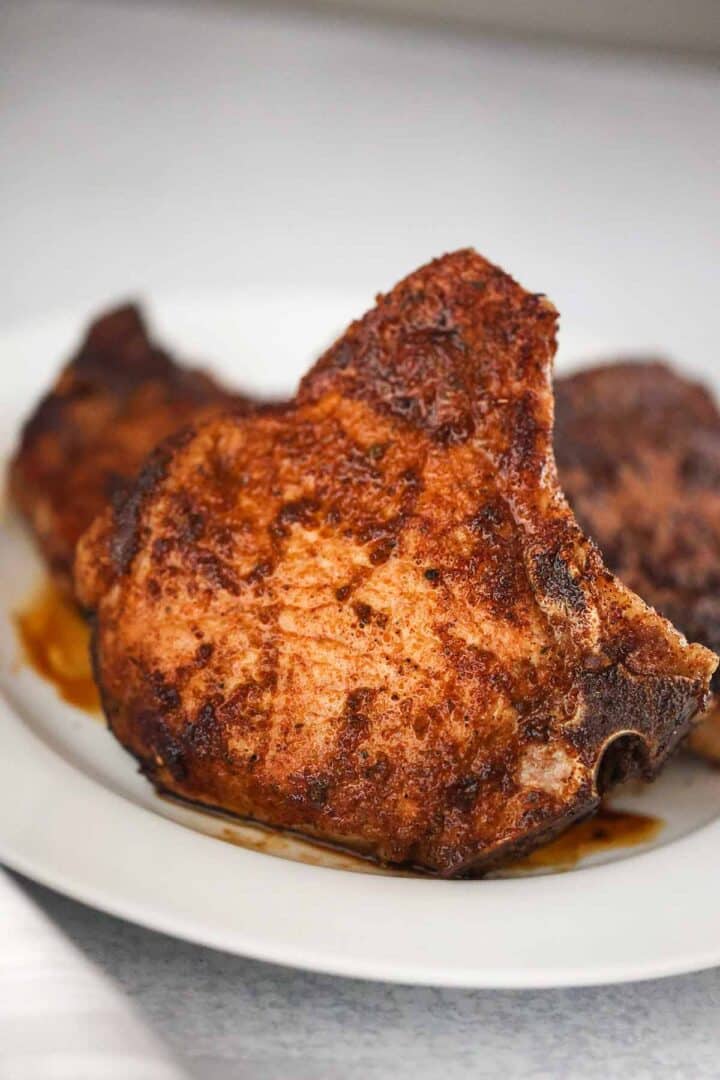 Pan Seared Pork Chops (Super Juicy) - Cooked by Julie