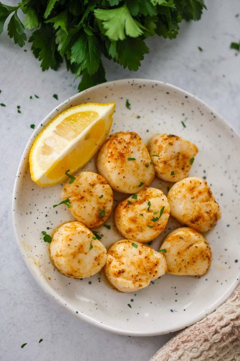 Easy Baked Scallops (low carb) - Cooked by Julie