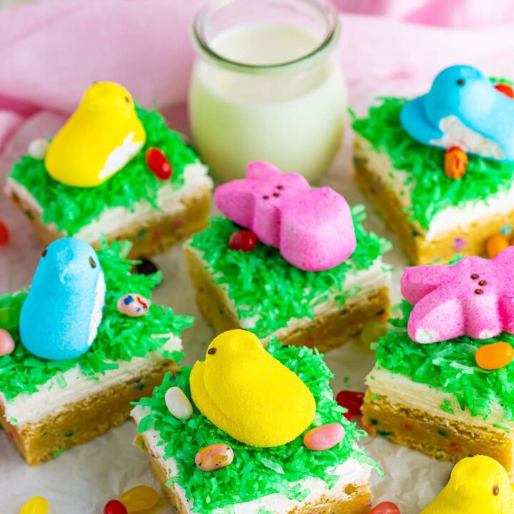 Easter Sugar Cookie Bars - Cooked by Julie