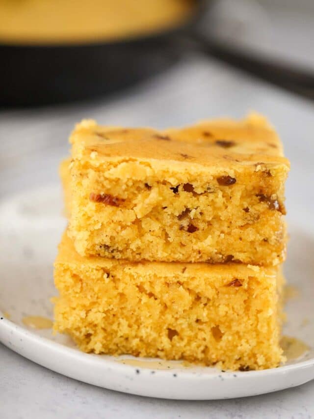 Caramelized Onion Cornbread - Cooked by Julie