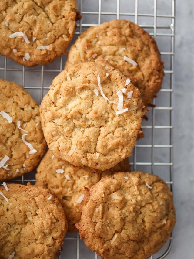 Coconut Cookies - Cooked by Julie