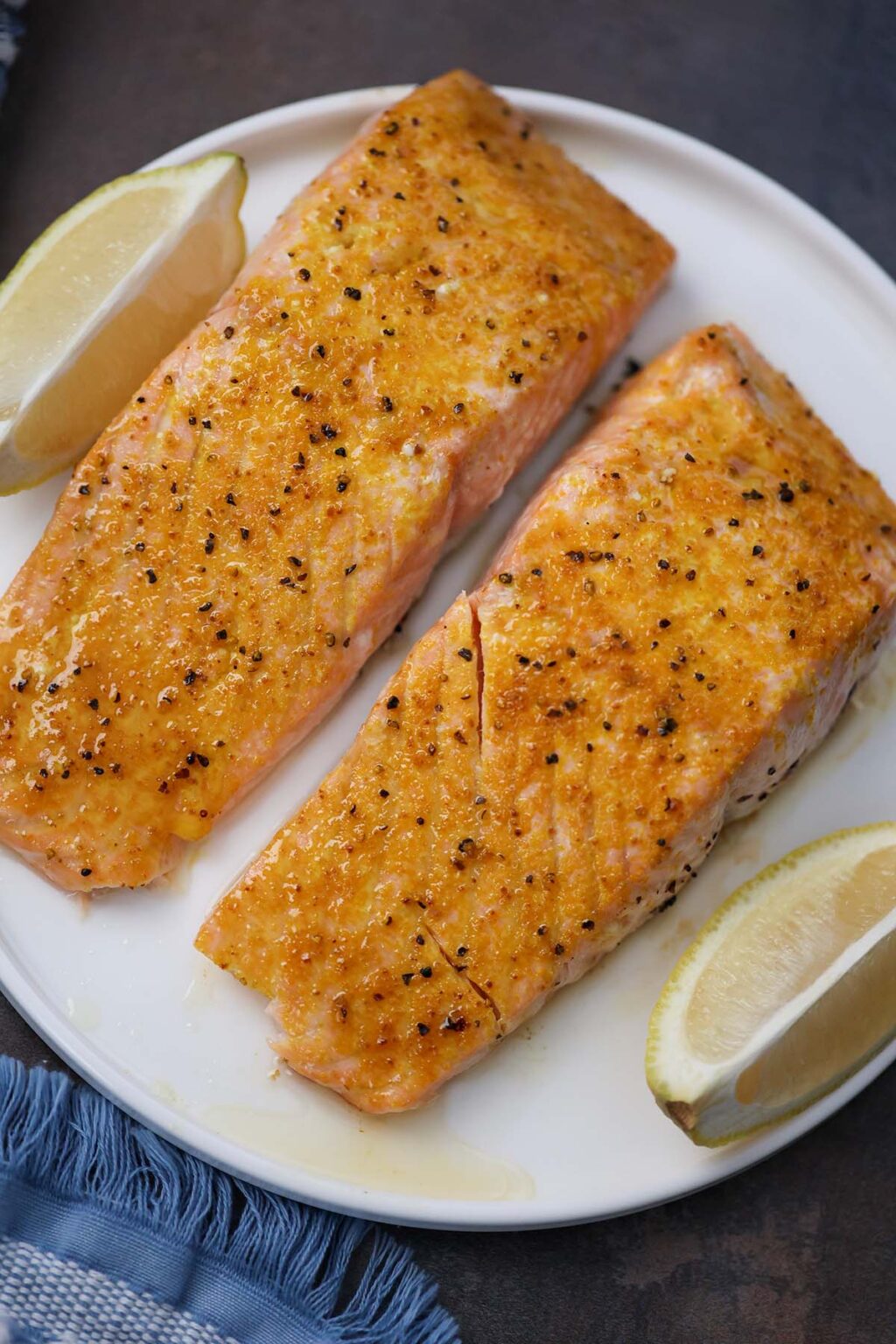 Baked Lemon Pepper Salmon (Cooked Perfectly) - Cooked by Julie