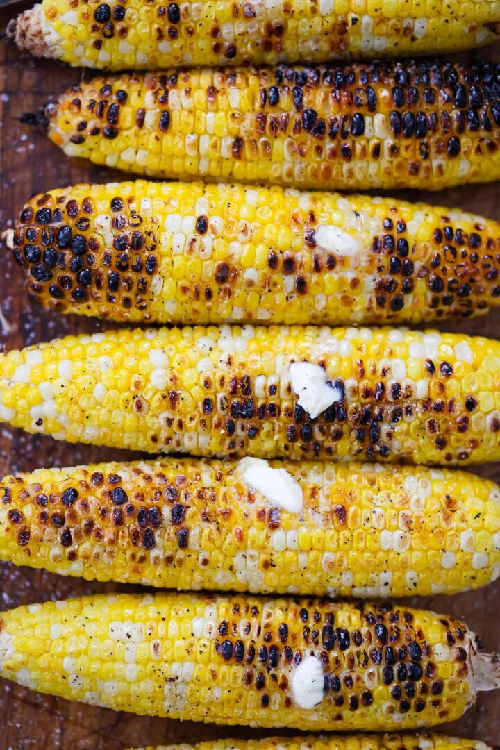 Charred Corn(Grilled) - Cooked by Julie