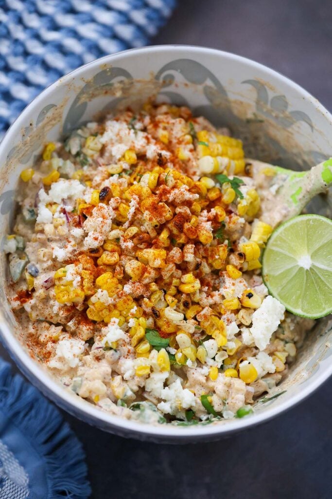 Elote Corn Salad (Street Corn) - Cooked by Julie