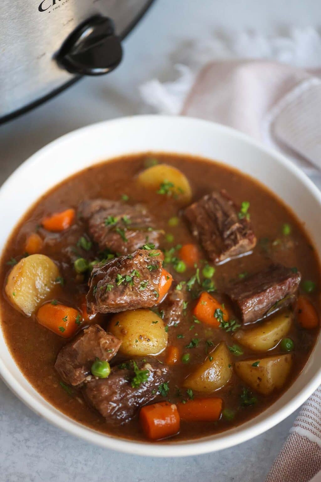 Crockpot Beef Stew - Cooked by Julie