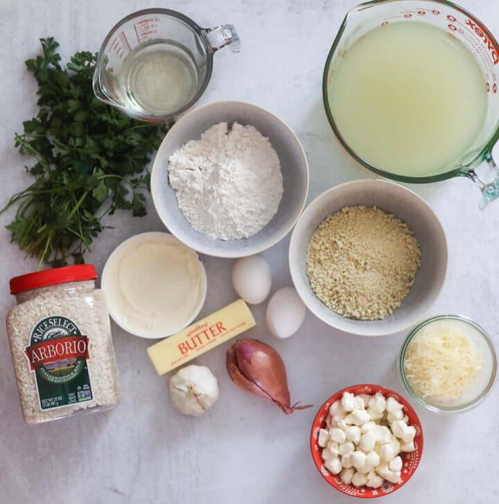 Three Cheese Arancini (Fried Risotto Balls) - Cooked by Julie
