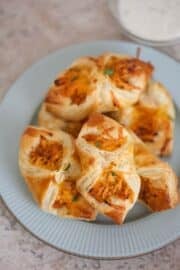BBQ Chicken Pastry Puffs - Cooked by Julie