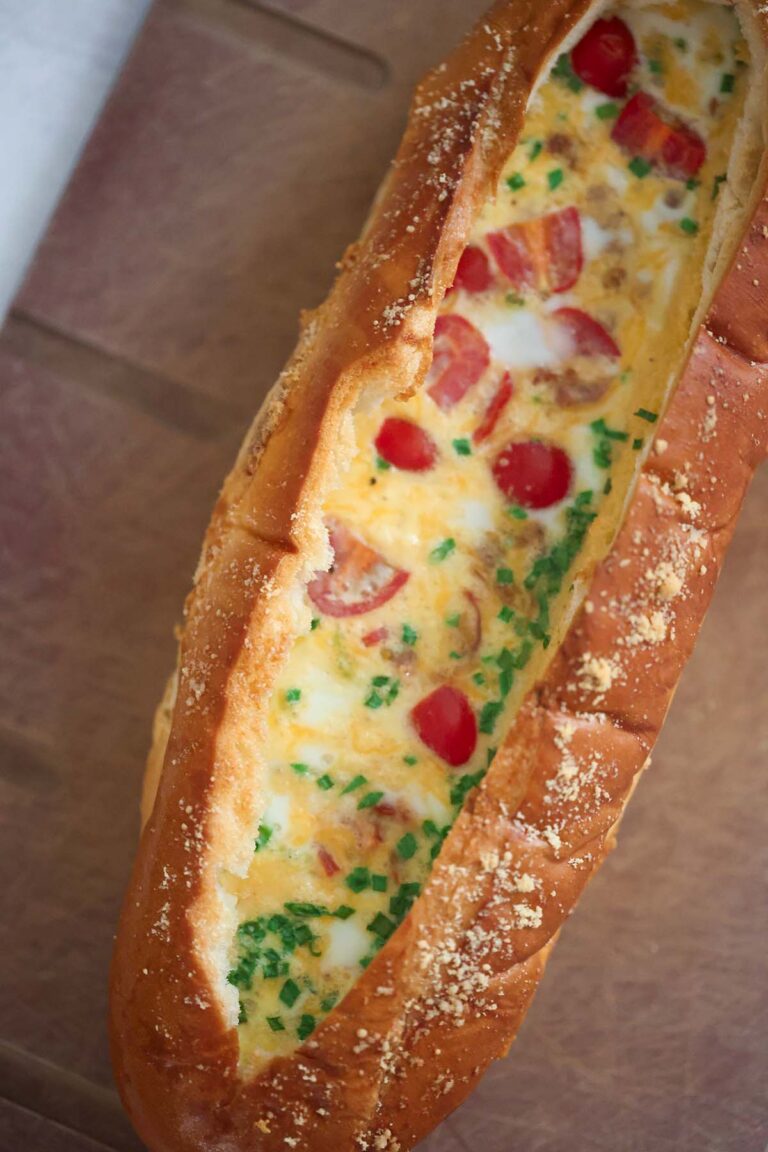 Baked Egg Boat - Cooked by Julie