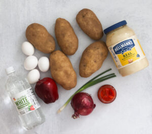 Puerto Rican Potato Salad (Aunt Miriams Recipe) - Cooked by Julie