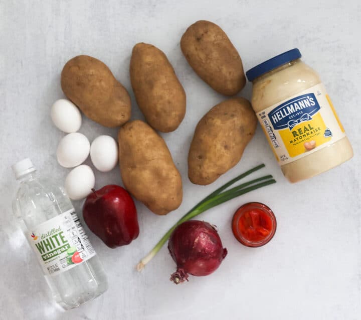 Puerto Rican Potato Salad (Aunt Miriams Recipe) - Cooked by Julie