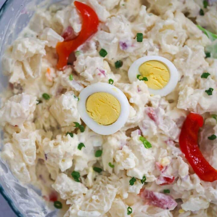 Puerto Rican Potato Salad (Aunt Miriams Recipe) - Cooked by Julie