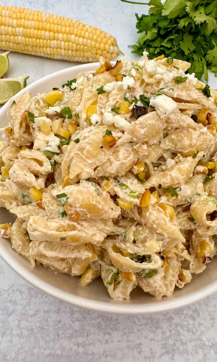 Elote Pasta Salad (Mexican Street Corn Salad) - Cooked by Julie