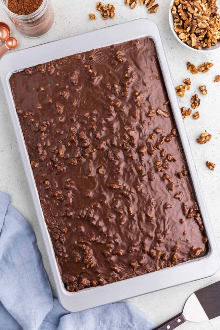 Texas Chocolate Sheet Cake - Cooked by Julie