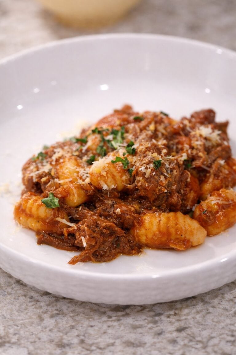 Braised Beef Chuck with Gnocchi - Cooked by Julie